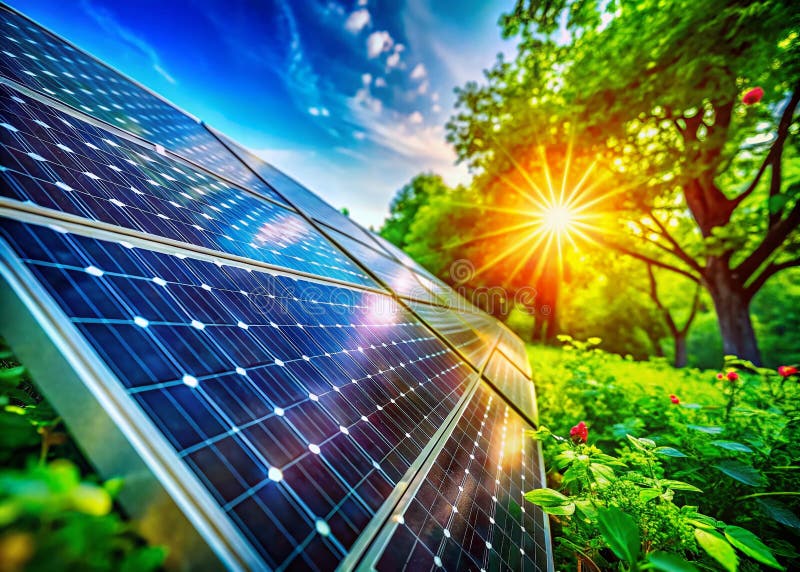 Harnessing the Suns Power a Macro View of a Solar Cell Array for a ...