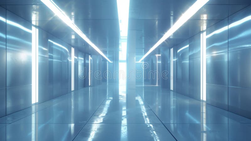 Expansive, Luminous Room with a Clean, Well-lit Floor Surface. Bright ...