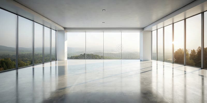 Expansive Modern Office Space with Panoramic Views and Natural Light ...