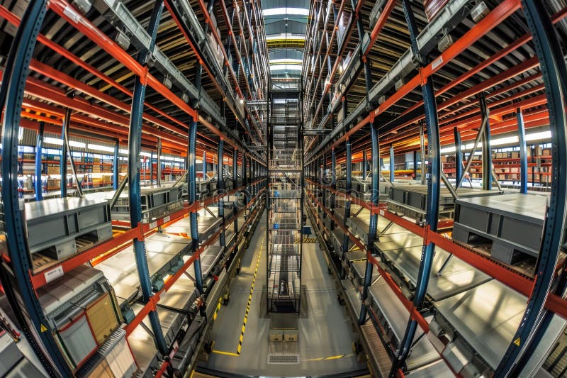 Expansive View of Multi-Level Automated Warehouse for Efficient Storage ...
