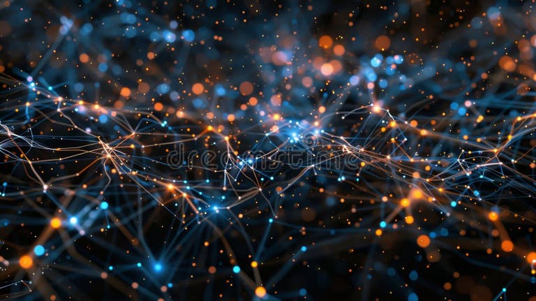 An Expansive Network of Data Points Spread Across a Digital Landscape ...