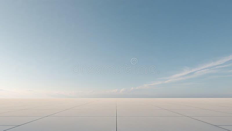 Expansive Open Area with a Clear Sky in the Background Representing ...
