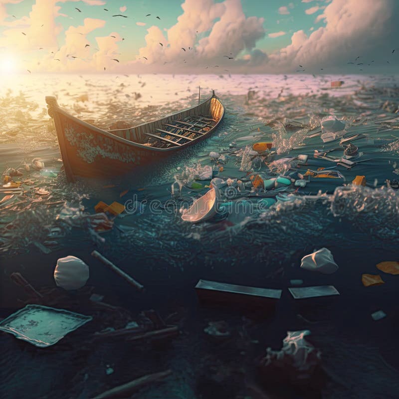 Pacific Ocean Garbage Patch Stock Illustrations – 133 Pacific Ocean ...