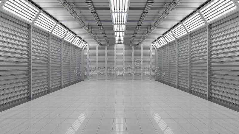 Expansive, Pristine Storage Area Features High Ceilings and Bright ...