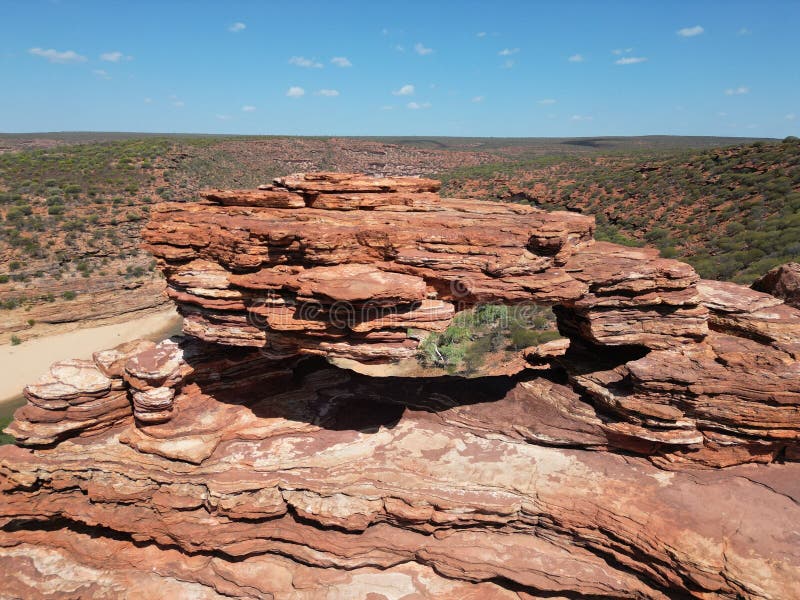 Expansive Rock Formation in Greenery Field Stock Image - Image of ...