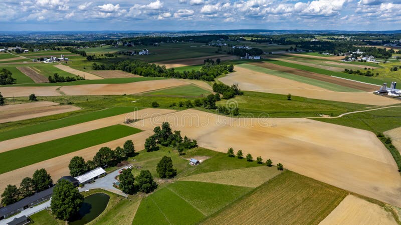Expansive Rural Landscape Showcasing Farmland and Open Skies in a ...