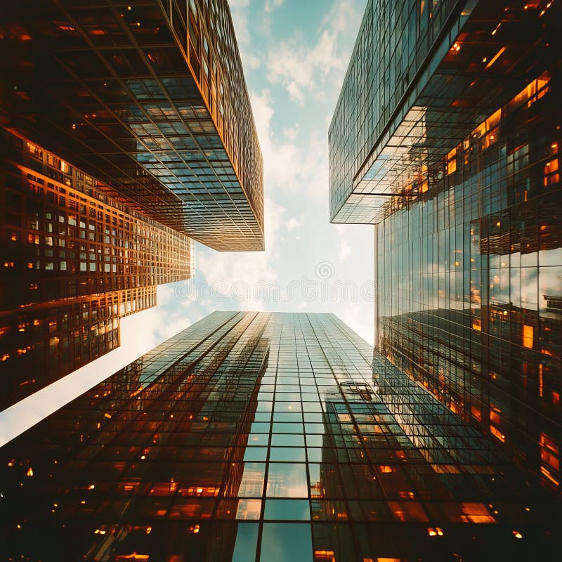 Expansive Skyscraper View, Modern Urban Architecture Captured in ...