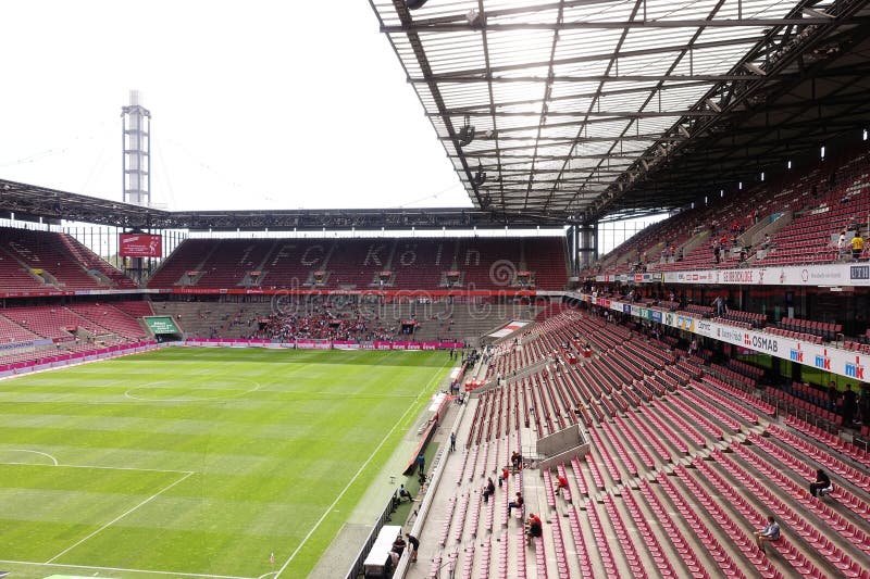 An Empty Stadium Filled with Lots of People Watching the Soccer Game ...