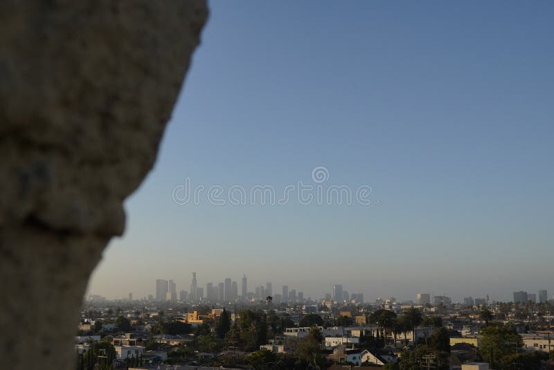 Shot of the City from High Up Stock Image - Image of skyline, landmark ...