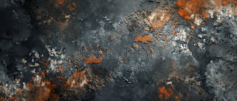 Expansive View of Oxidized Metal Surface, Showcasing the Striking ...