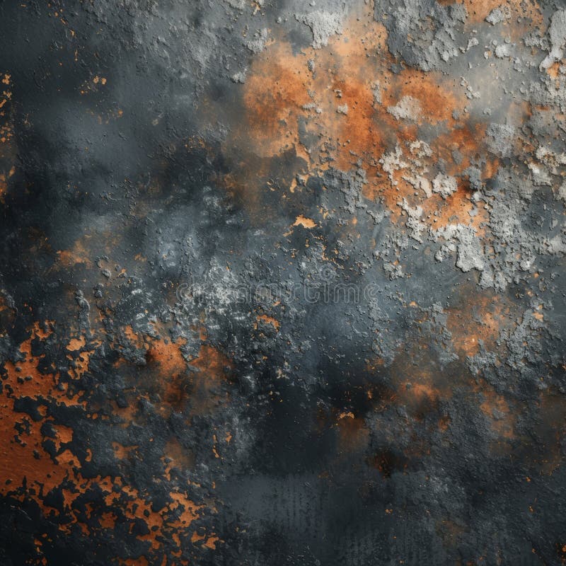 Expansive View of Oxidized Metal Surface, Showcasing the Striking ...