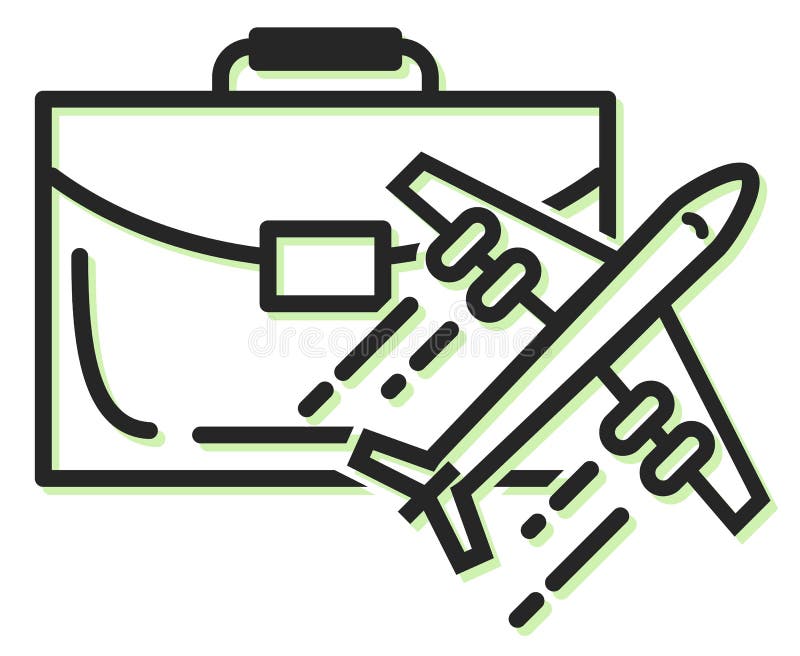 Mix Icon For Expat, Expatriate And Migrant Stock Illustration ...