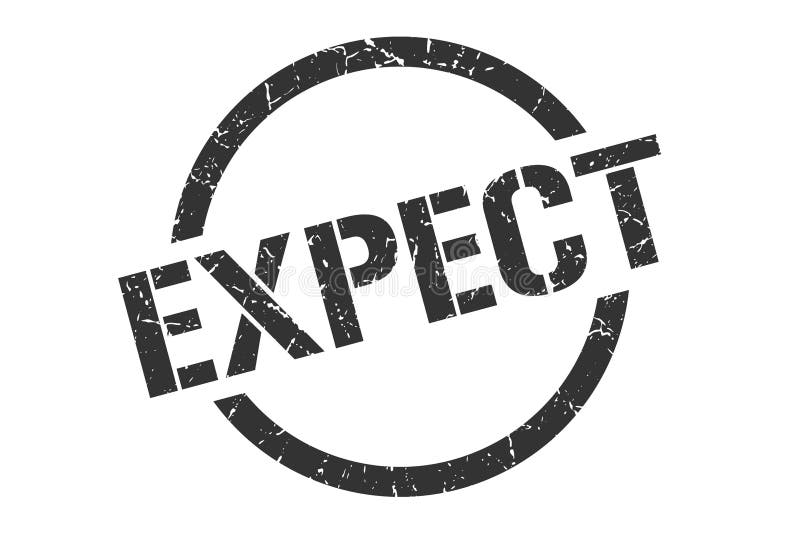 Expect Round Ribbon Isolated Label. Expect Sign Stock Vector ...