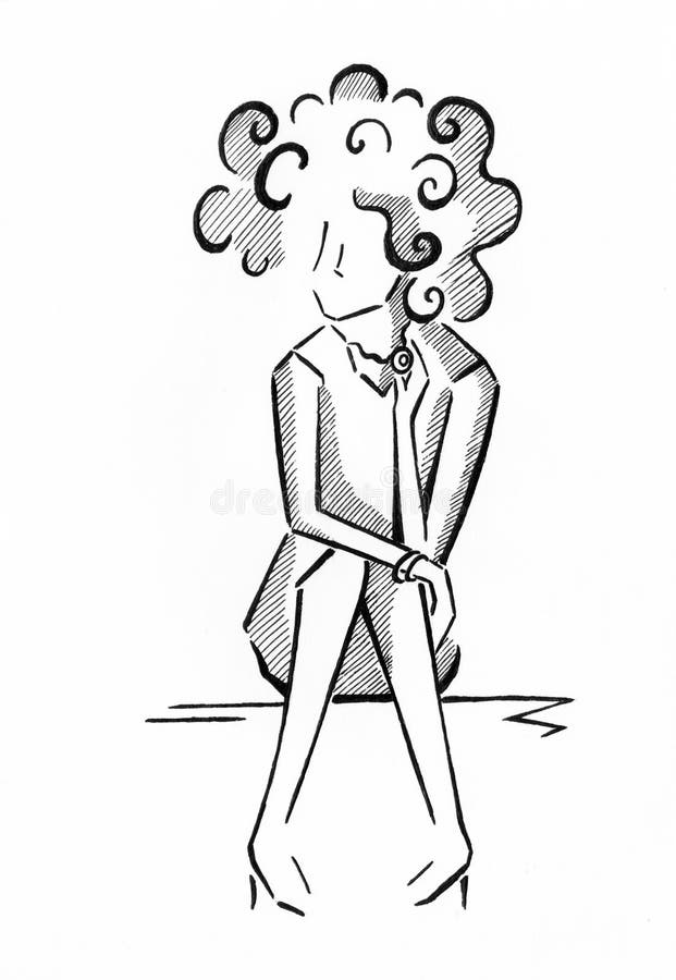 Expectation stock vector. Illustration of male, sketch - 30067431