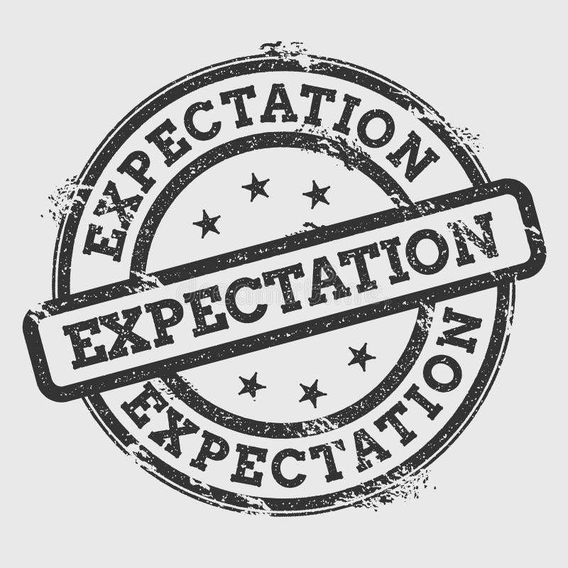 Expectation Rubber Stamp Isolated on White. Stock Vector - Illustration ...