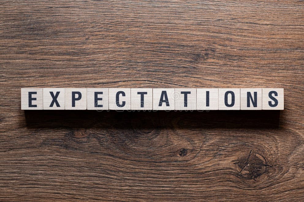 Expectations - Word Concept on Building Blocks, Text Stock Image ...