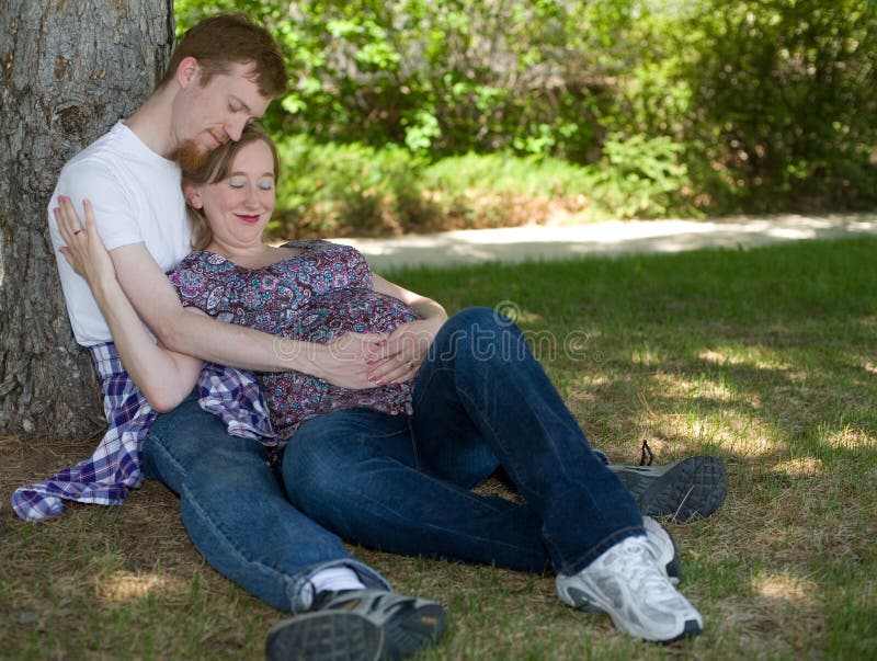 Expecting First Child stock photo. Image of belly, parent - 18011540