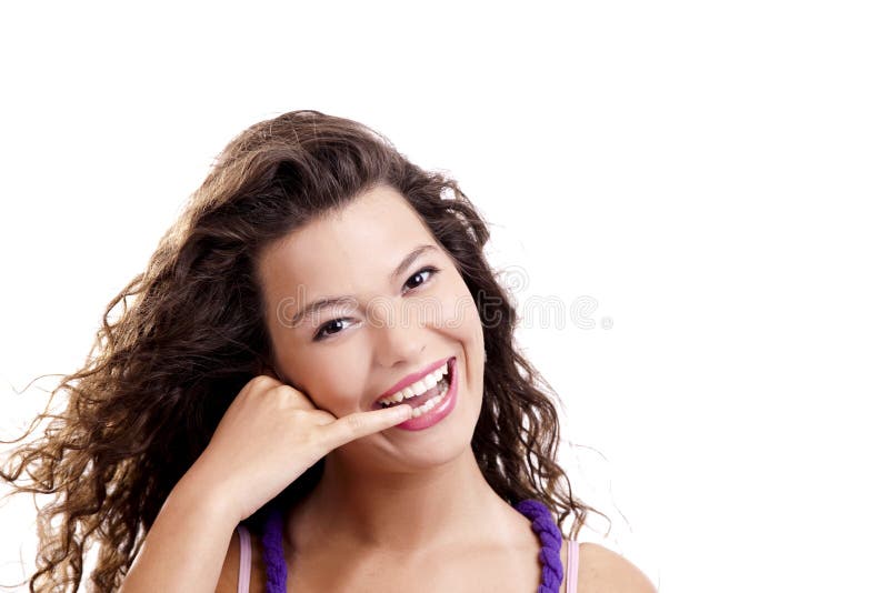 Expecting a phone call stock photo. Image of expressive - 16048664