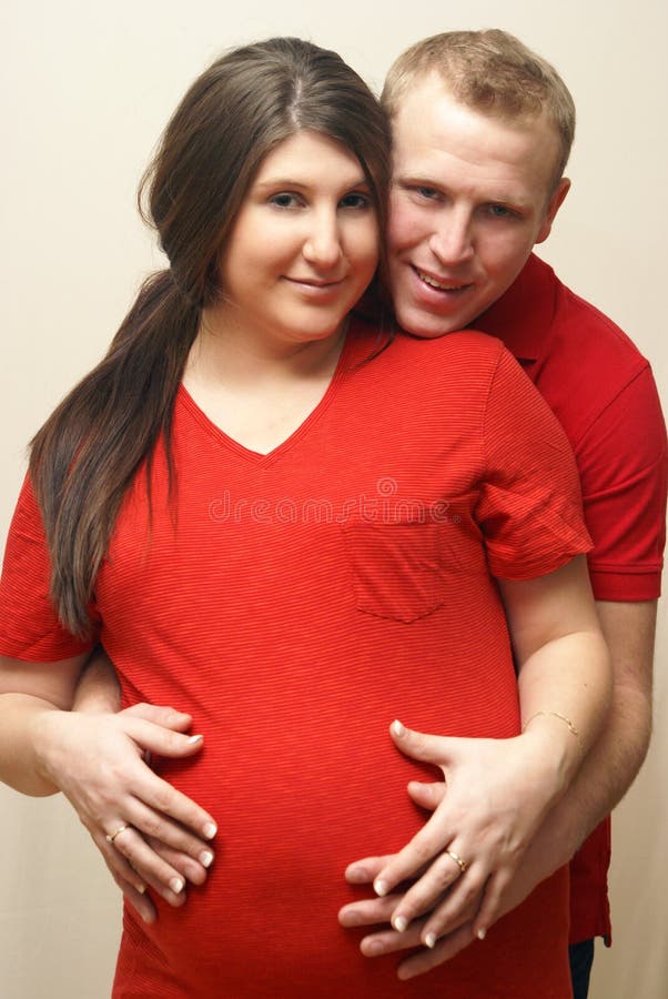 Expecting Young Couple stock photo. Image of female, birth - 23889382