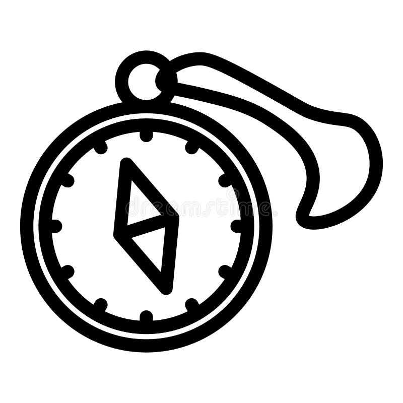 Expedition Compass Travel Icon, Outline Style Stock Vector ...