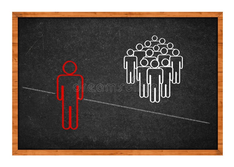 Expelled from group stock illustration. Illustration of school - 28642830