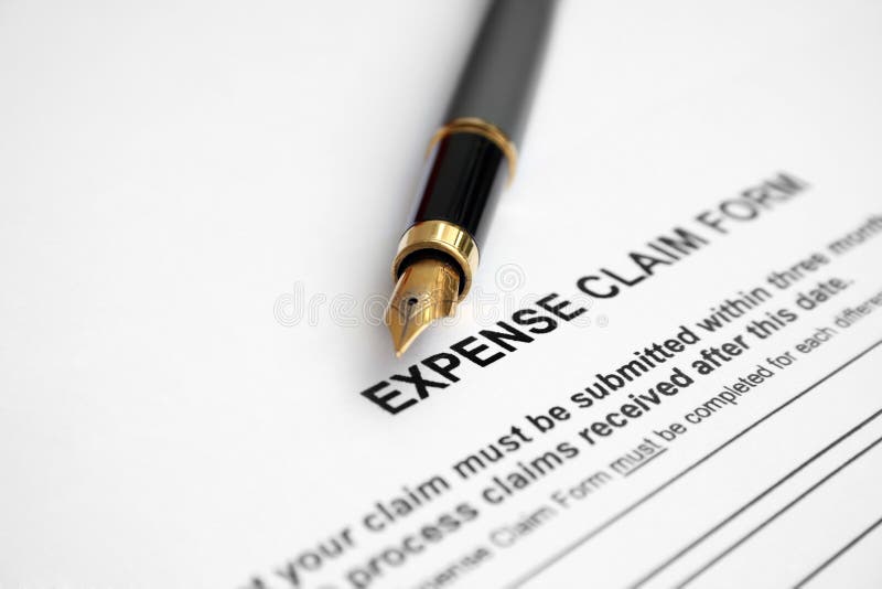 Expense claim form stock photo. Image of close, spreadsheet - 181832674