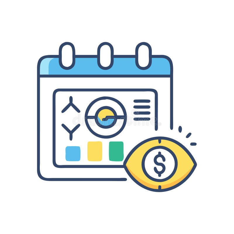 Expense Forecasting Graphic Design Icon Stock Vector - Illustration of ...