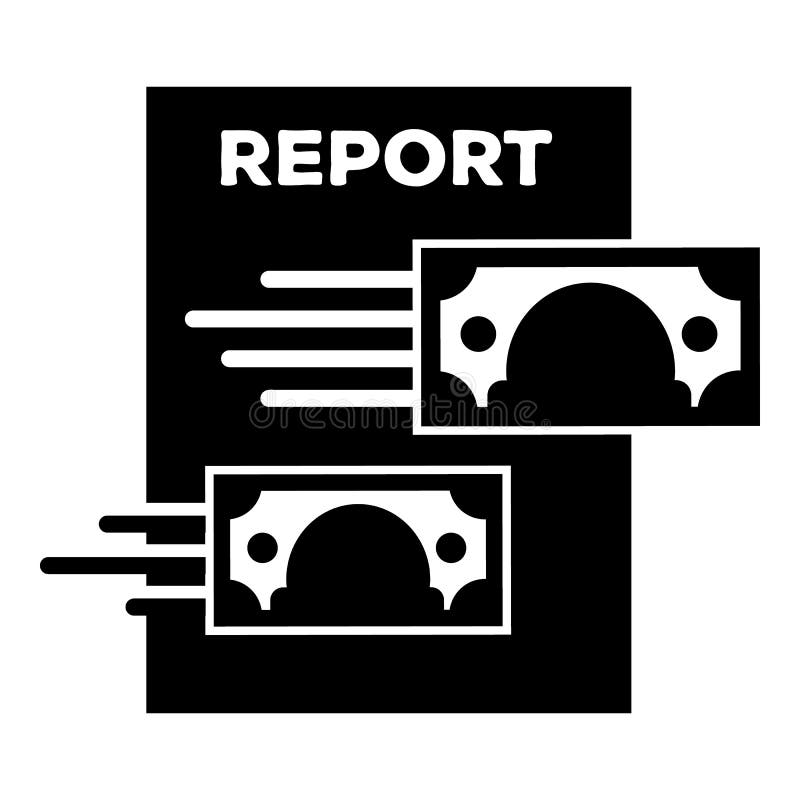 Expense Report Icon, Simple Style Stock Vector - Illustration of ...