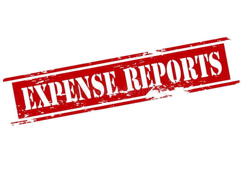 Expense report approved stock illustration. Illustration of rubber ...