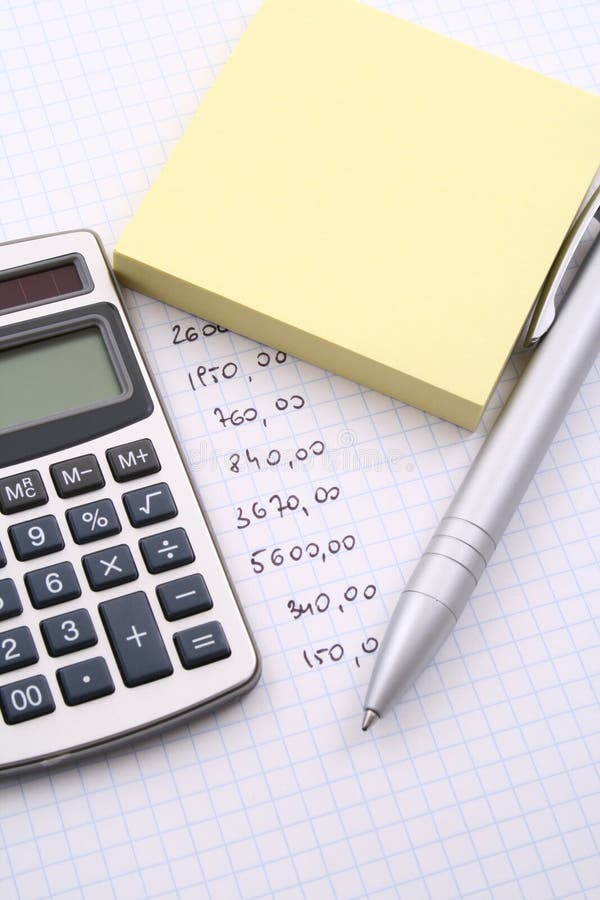 Expenses stock image. Image of number, calculator, spend - 2384163