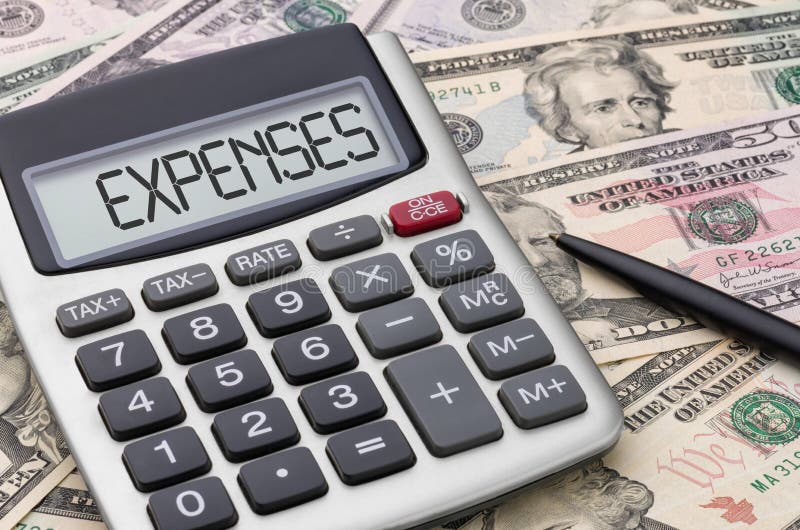 Expenses stock photo. Image of calculator, invest, disbursements - 50507440