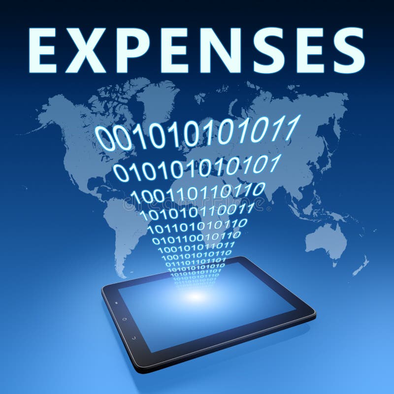 Earning and Expenses Balance Illustration Design Stock Illustration ...