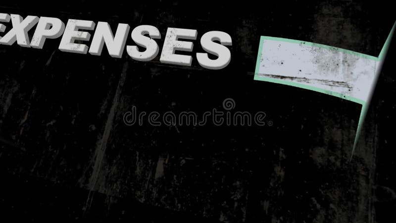 Expenses Text in Different Ways of Arrows Stock Video - Video of money ...