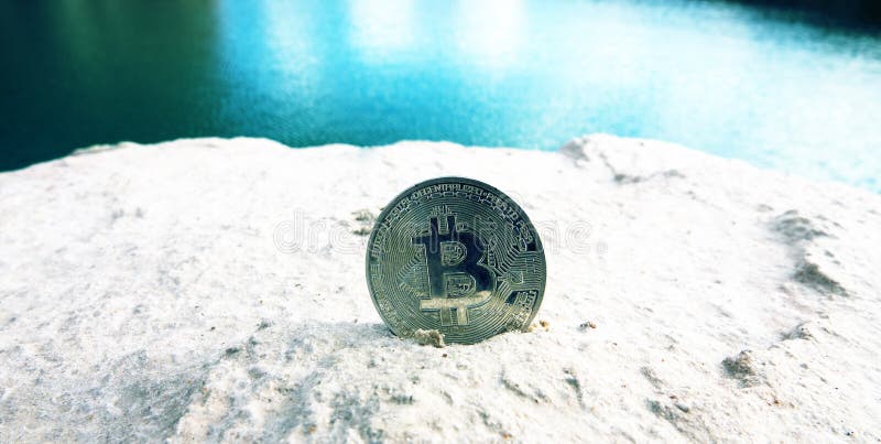Expensive Coin and Beautiful Vacation Stock Photo - Image of blockchain ...