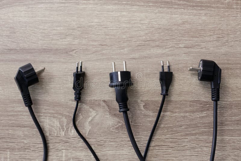 Expensive Electricity Concept - Electric Power Plugs on the Table Stock ...