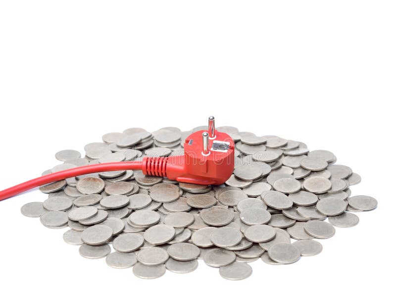 Expensive electricity cost stock image. Image of pile - 80102107