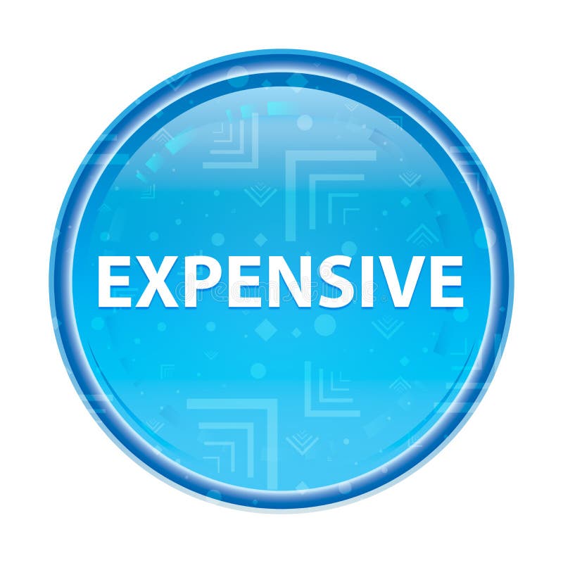 Expensive Floral Blue Round Button Stock Illustration - Illustration of ...