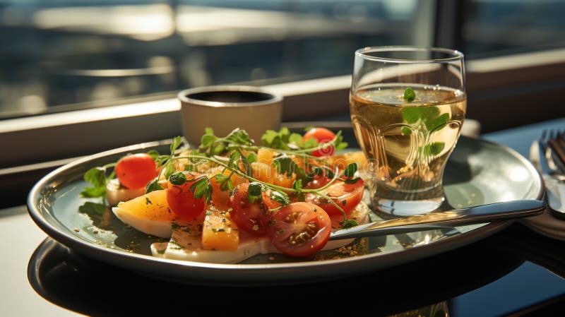 Expensive Looking Dish Garnished in Restaurant on Selective Focus ...