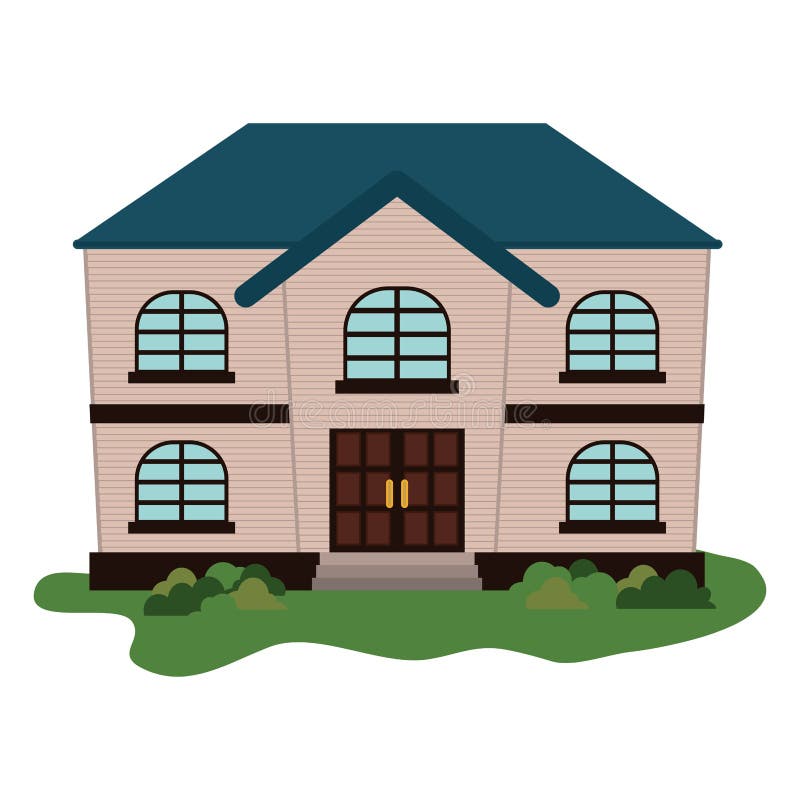 Expensive Looking Family House Icon Image Stock Vector - Illustration ...