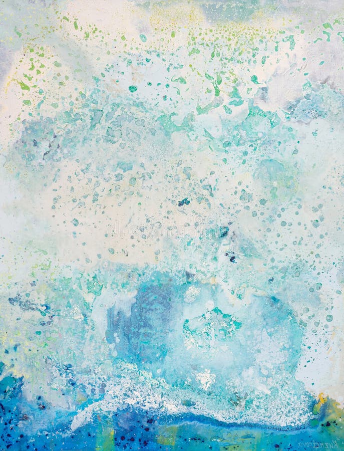 Expensive Painting Texture in Light Blue Tone for Ideal Design. Stock ...