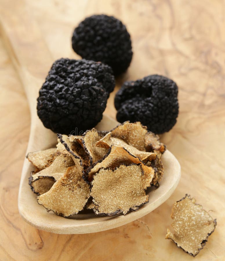 Expensive Rare Black Truffle Mushroom Stock Photo - Image of black ...
