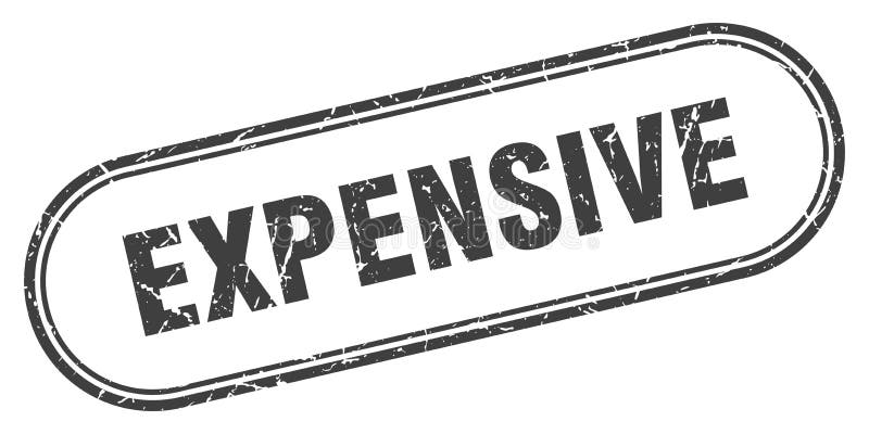 Expensive Stamp. Expensive Round Isolated Sign Stock Vector ...
