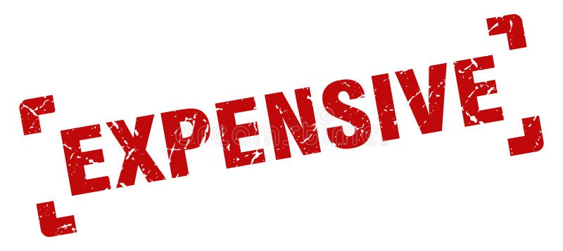 Expensive Stamp Set. Expensive Square Grunge Sign Stock Vector ...