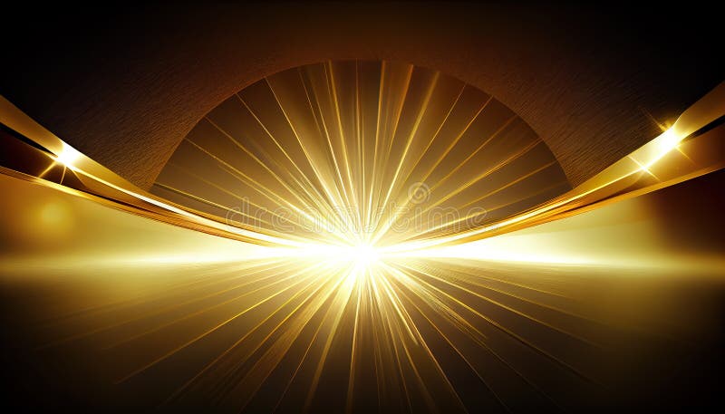 Expensive Trendy Luxury Background, Golden Flash. AI Render. Stock ...