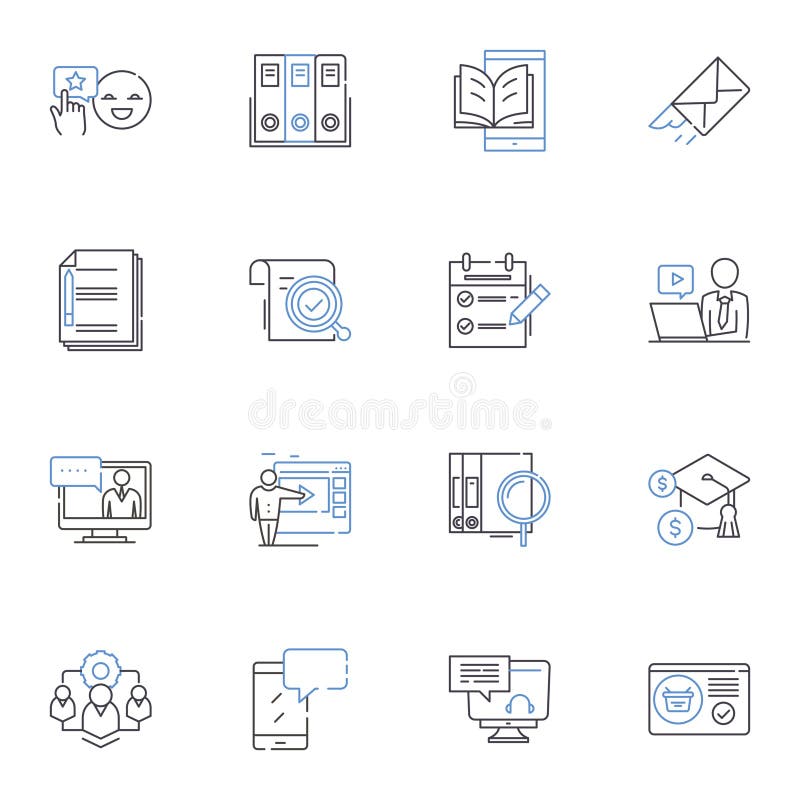 Experience Accumulation Line Icons Collection. Growth, Progress ...