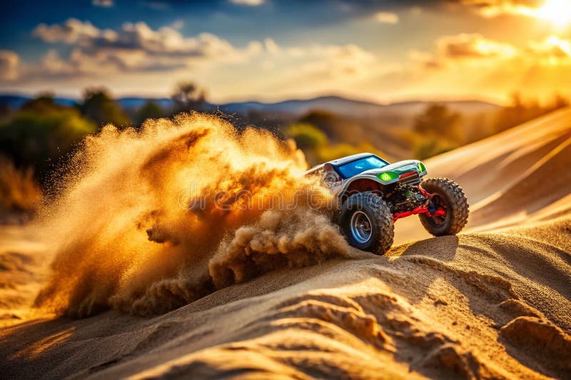 Thrilling RC Car Racing Across a Sandy Desert an ActionPacked OffRoad ...
