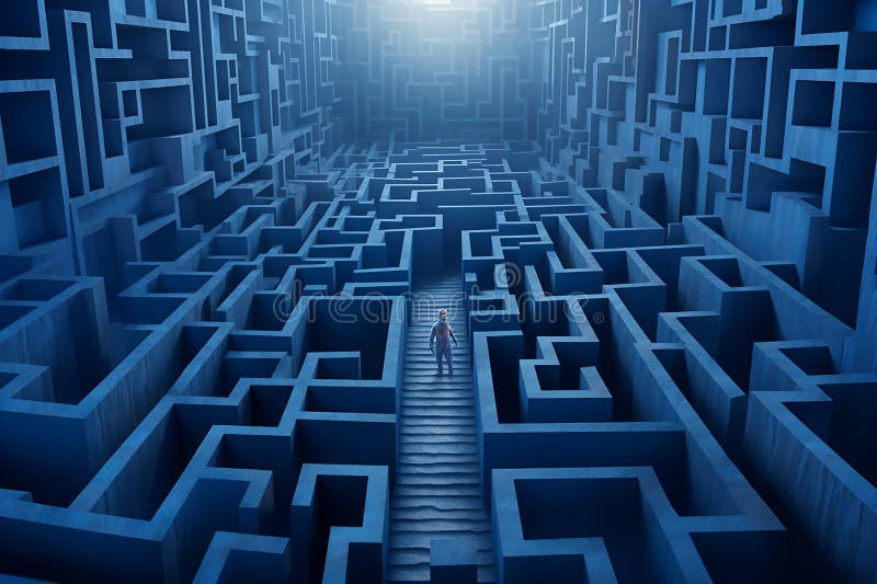 A Complex Maze of Different Shades of Blue, a Program of Different ...