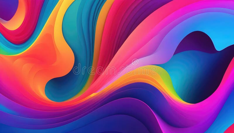 Captivating Blurred and Vivid Colorful Wallpaper Background Stock ...