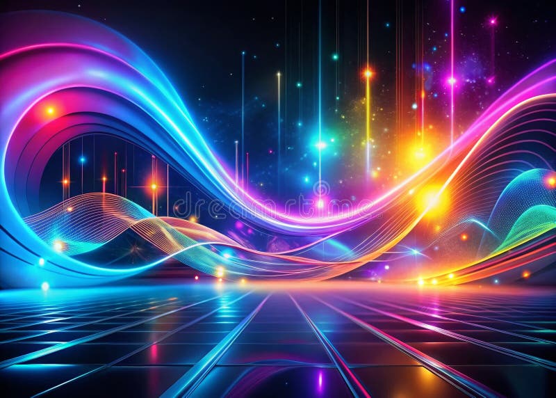 Immersive Neon Gradient User Registration Interface a Futuristic Night ...