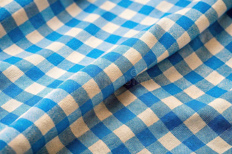 A Captivating BlueBeige Gingham Pattern LowLight HandDrawn Aesthetic ...